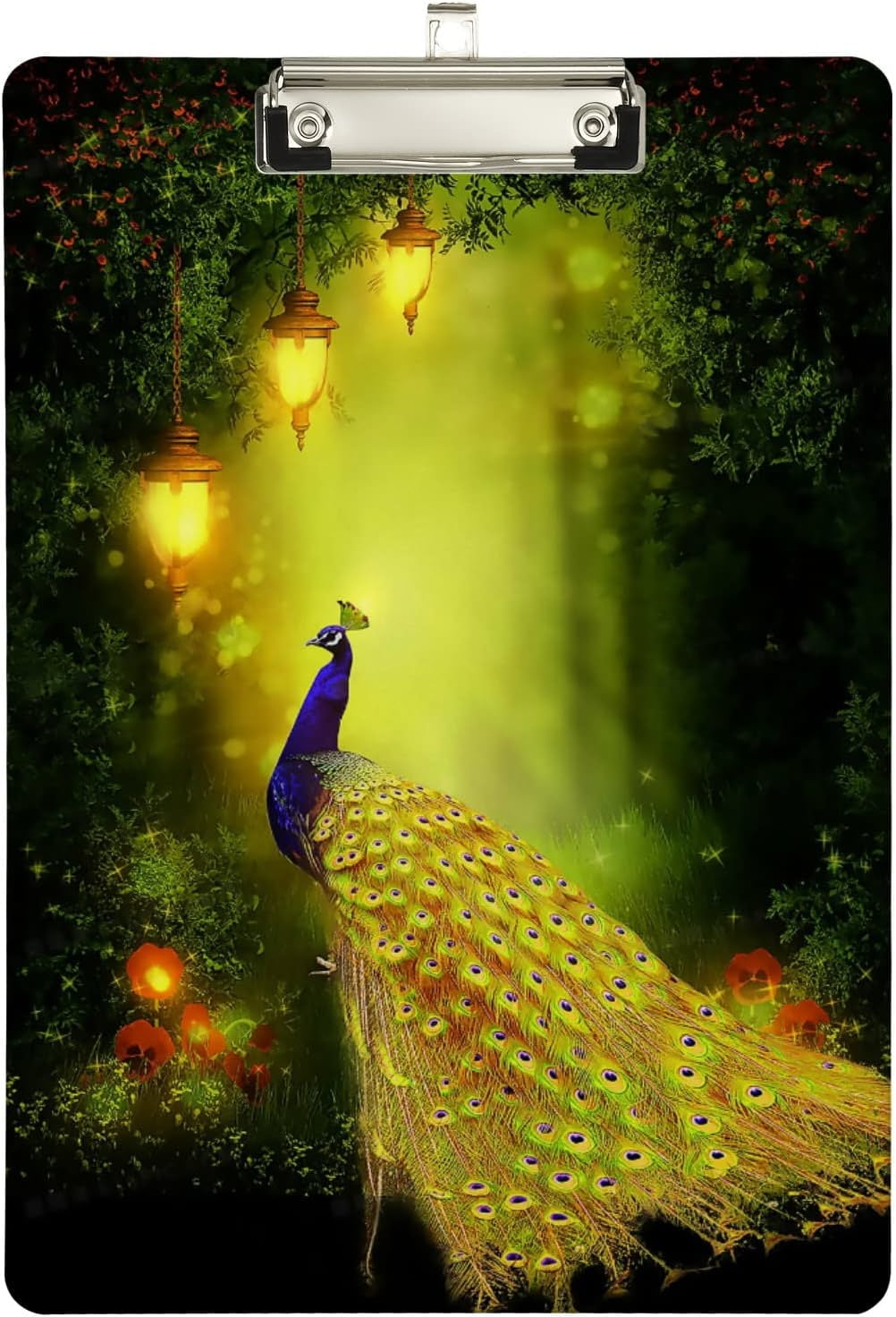 FMSHPON Magic Peacock Clipboard Hardboard Wood Nursing Clip Board and ...