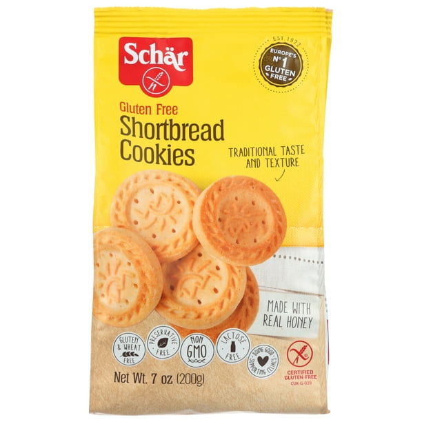 Schar Gluten Free Shortbread Cookies, Gluten Free Cookies, 7.1 Oz ...