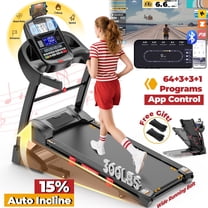 4.5HP Folding Treadmill for Home with 20% Auto Incline,Treadmill 400 LB ...