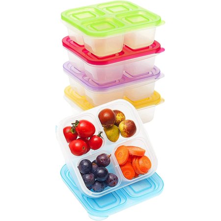 4-Compar men Reusable Food Con ainers for People, Ben o Box, Pas ry Box ...