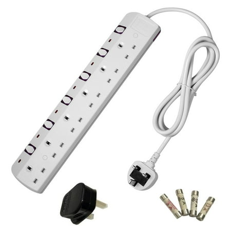 British Standard Power Adapter Socket Six British Standard Plugs 1.8 ...