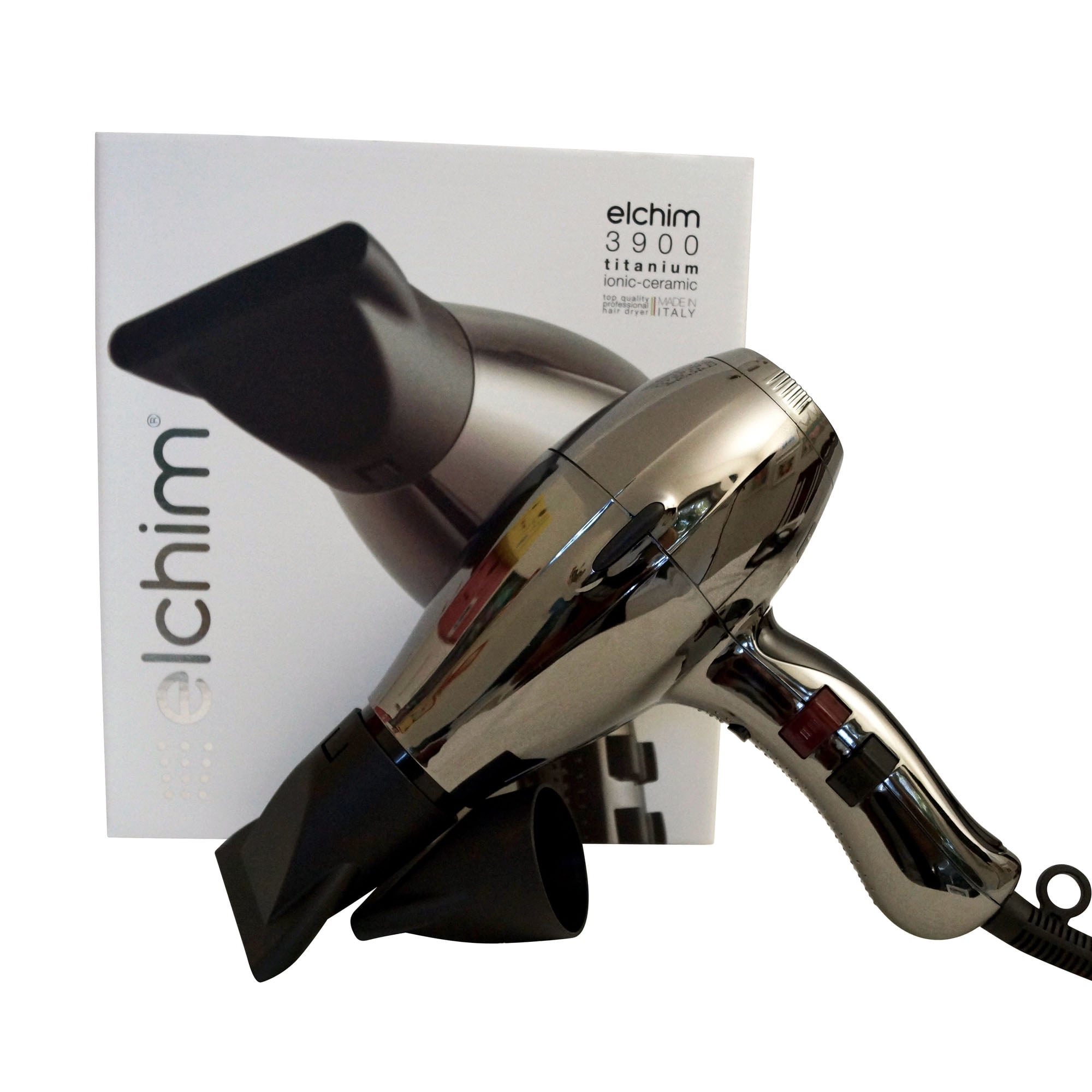 Elchim 3900 Titanium Ionic Ceramic Hair Dryer Titanium Edition ...