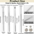 4Pcs Leather Stamping Tools Metal Stamp Punch Kit Set Carving - Walmart.com
