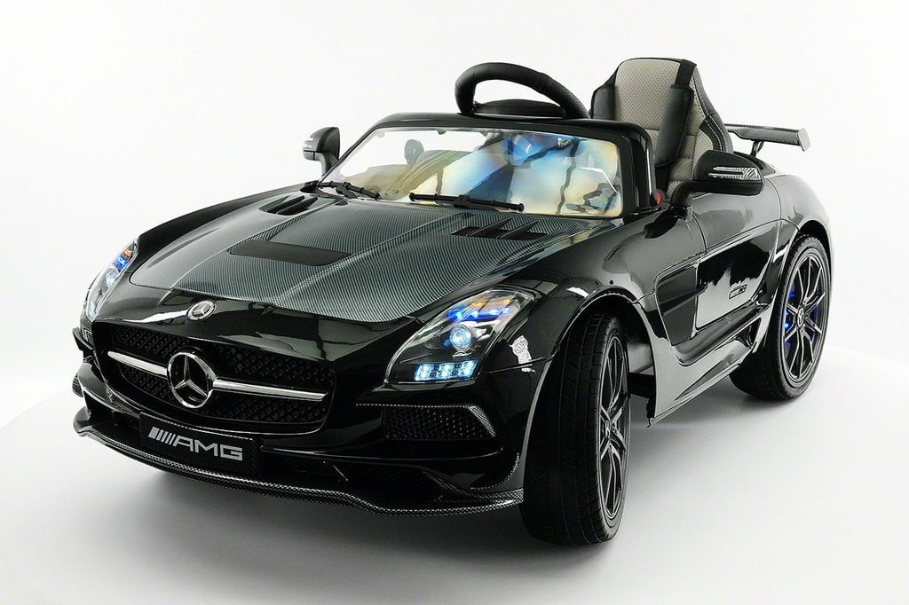 MERCEDES BENZ SLS RIDE-ON TOY CAR WITH PARENTAL REMOTE MP4 | BLACK ...
