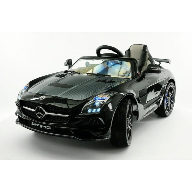 MERCEDES BENZ SLS RIDE-ON TOY CAR WITH PARENTAL REMOTE MP4 | BLACK ...