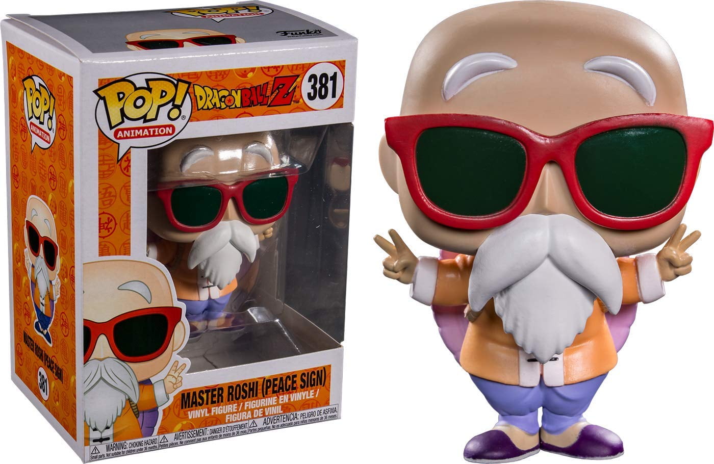 Funko Pop Animation Master Roshi (peace sign) exclusive Funko ...