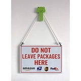 Do Not Leave Packages Here Delivery Sign for Outdoor 12" * 8" (027 ...