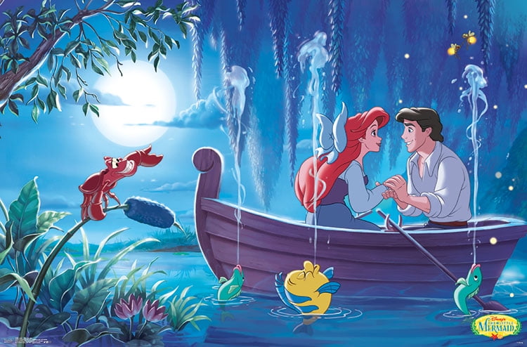 Disney The Little Mermaid - Ariel - Kiss The Girl Wall Poster, 22.375 ...
