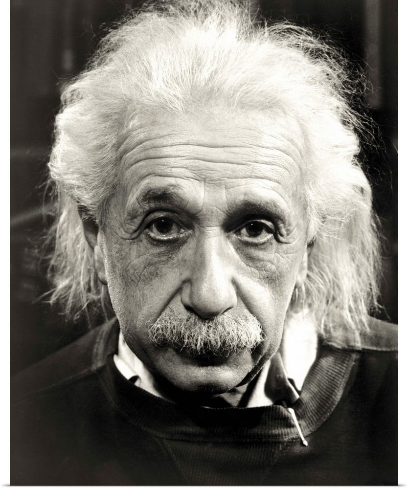 Albert Einstein Smoking Colors Poster