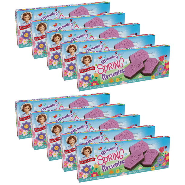 Little Debbie Blooming Spring Brownies, 10 Boxes, 50 Individually ...