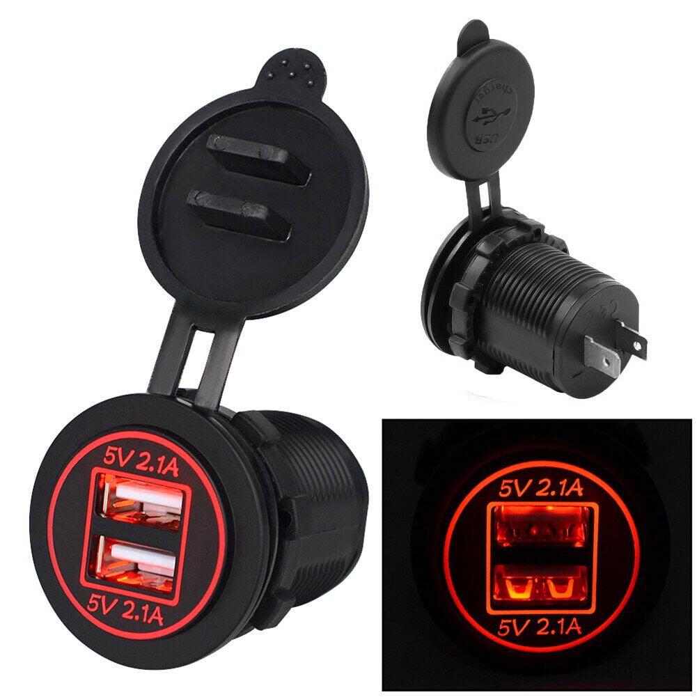 FIEWESEY 12V Waterproof Car Accessory Cigarette Lighter Socket Power ...