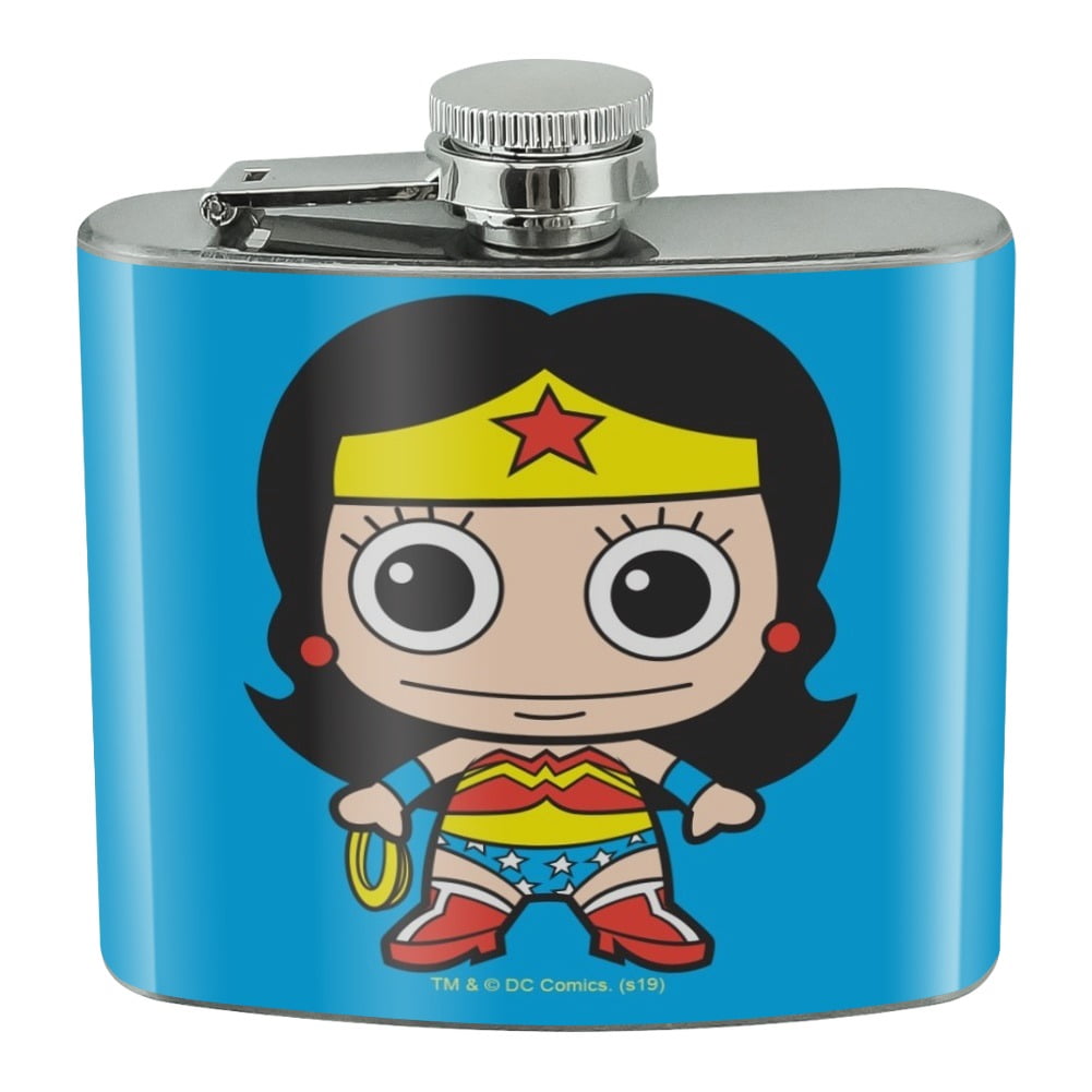 Wonder Woman Cute Chibi Stainless Steel 5oz Hip Drink Kidney Flask ...