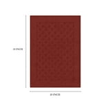 Mainstays Dylan Solid Diamond Olefin Red Indoor Accent Rug, 1'8"x2'6 ...
