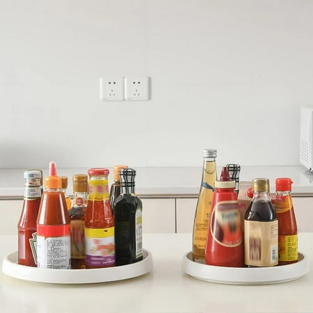 TB&W 25.5cm Condiment Rotating Storage Tray Portable Spice Salt Sugar ...