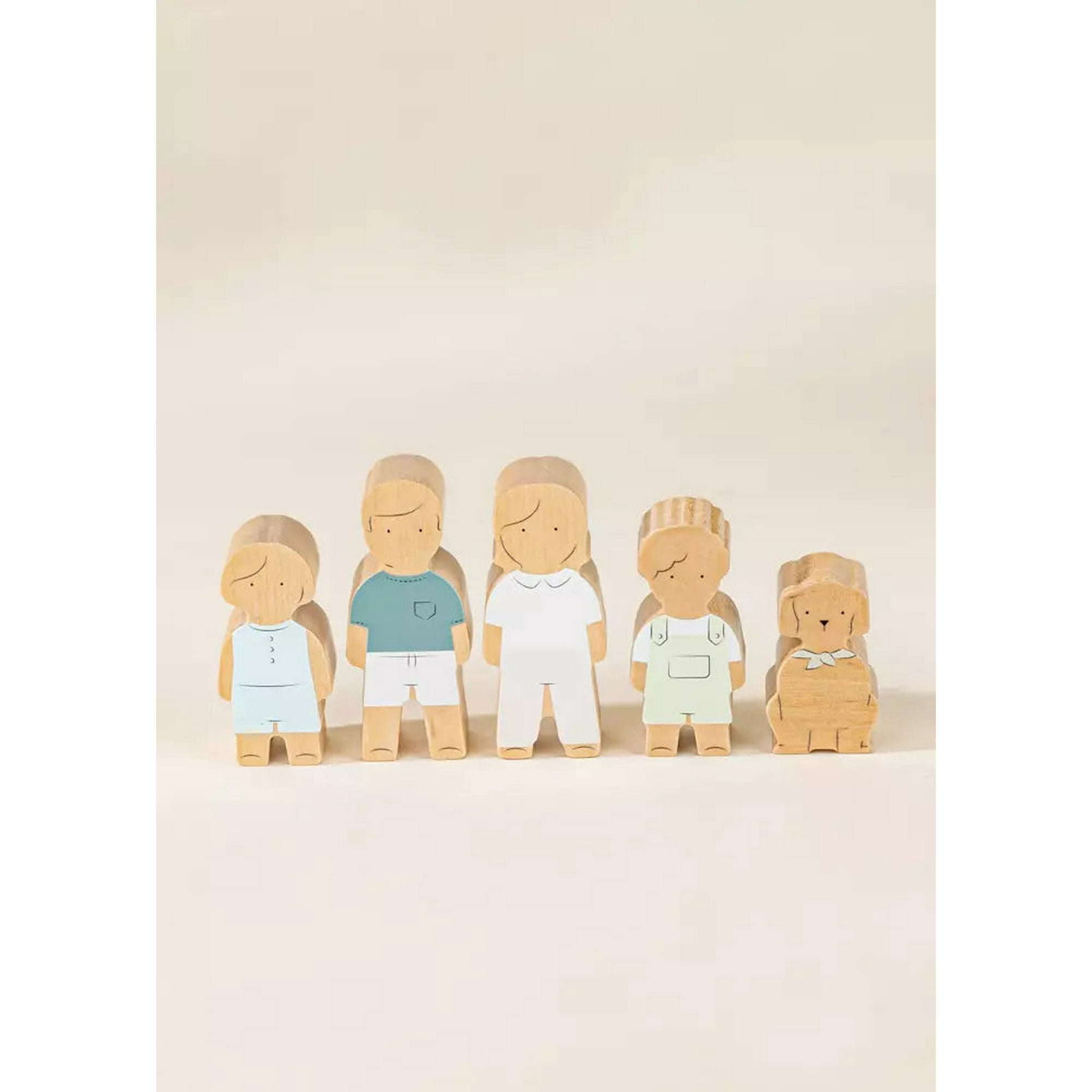 Click here for Coco Village Set Of 5 Family Wooden Dollhouse Char... prices