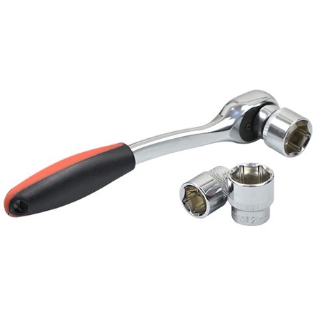 Short Socket, 17Piece Socket Accessory Set - Premium Chromium Vanadium ...