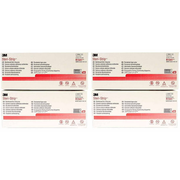3M R1541 Steri-Strip Skin Closure Strips - 1/4" x 3" - Case of 200 ...