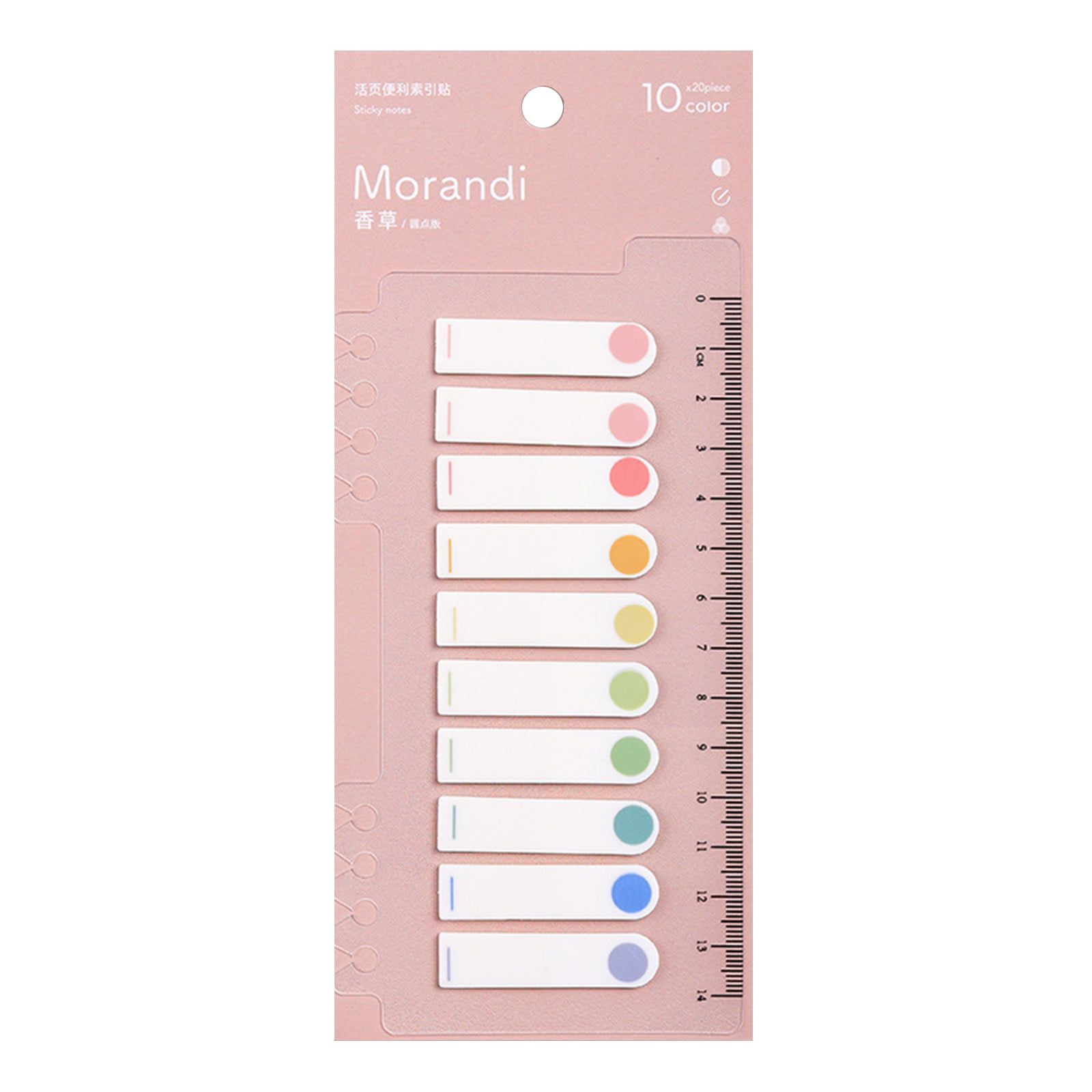 200Pcs Colorful Index Stickers with Binder Divider Sticky Index Label ...