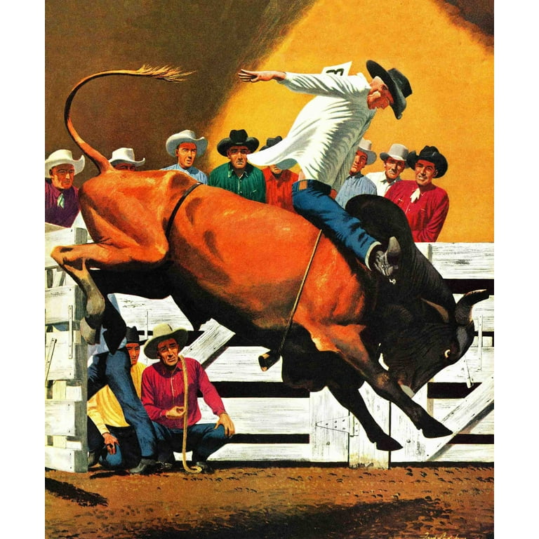 Bull Riding Drawings