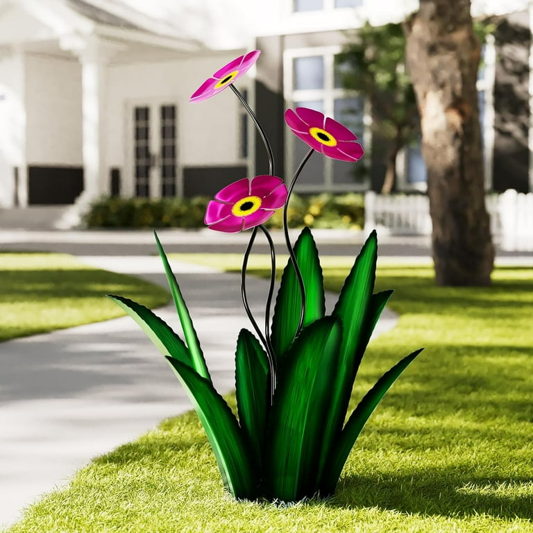 Large Outdoor Metal Garden Sculptures Upgraded Large Metal Yard Art,