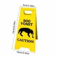 Cats Vomit Alert Sign With Bright Yellow Color For Parks Pet Friendly ...