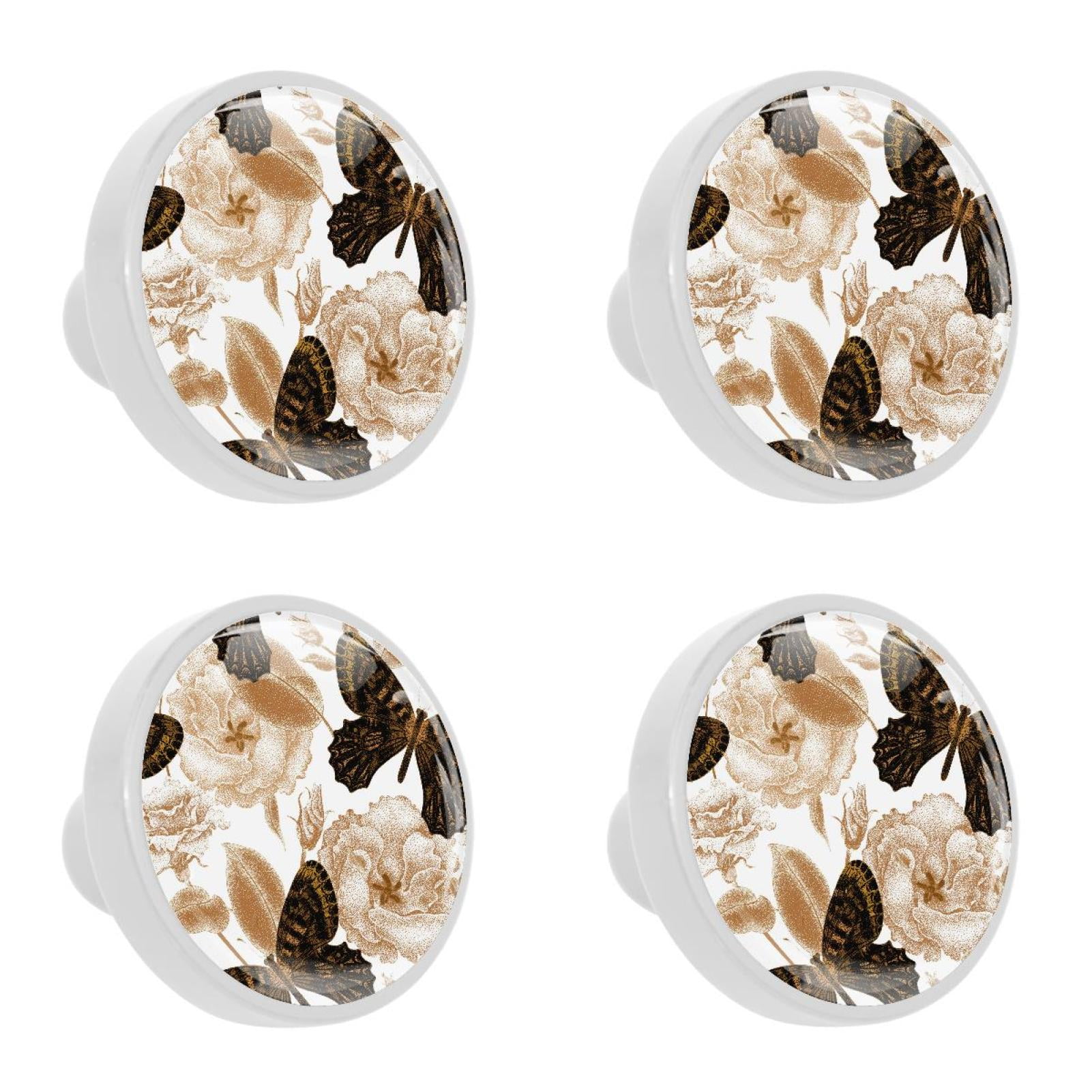 4 Pcs Beautiful Butterflie Knobs for Kitchen Cabinet Cupboard Dresser ...