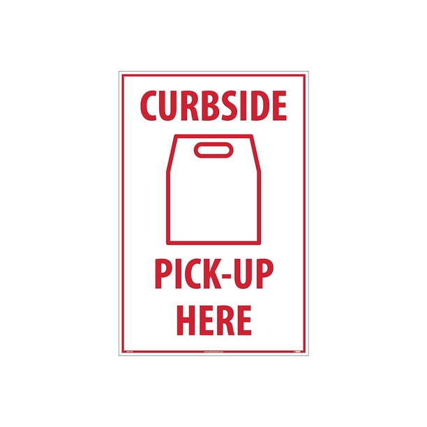 Curbside Pick Up Sign