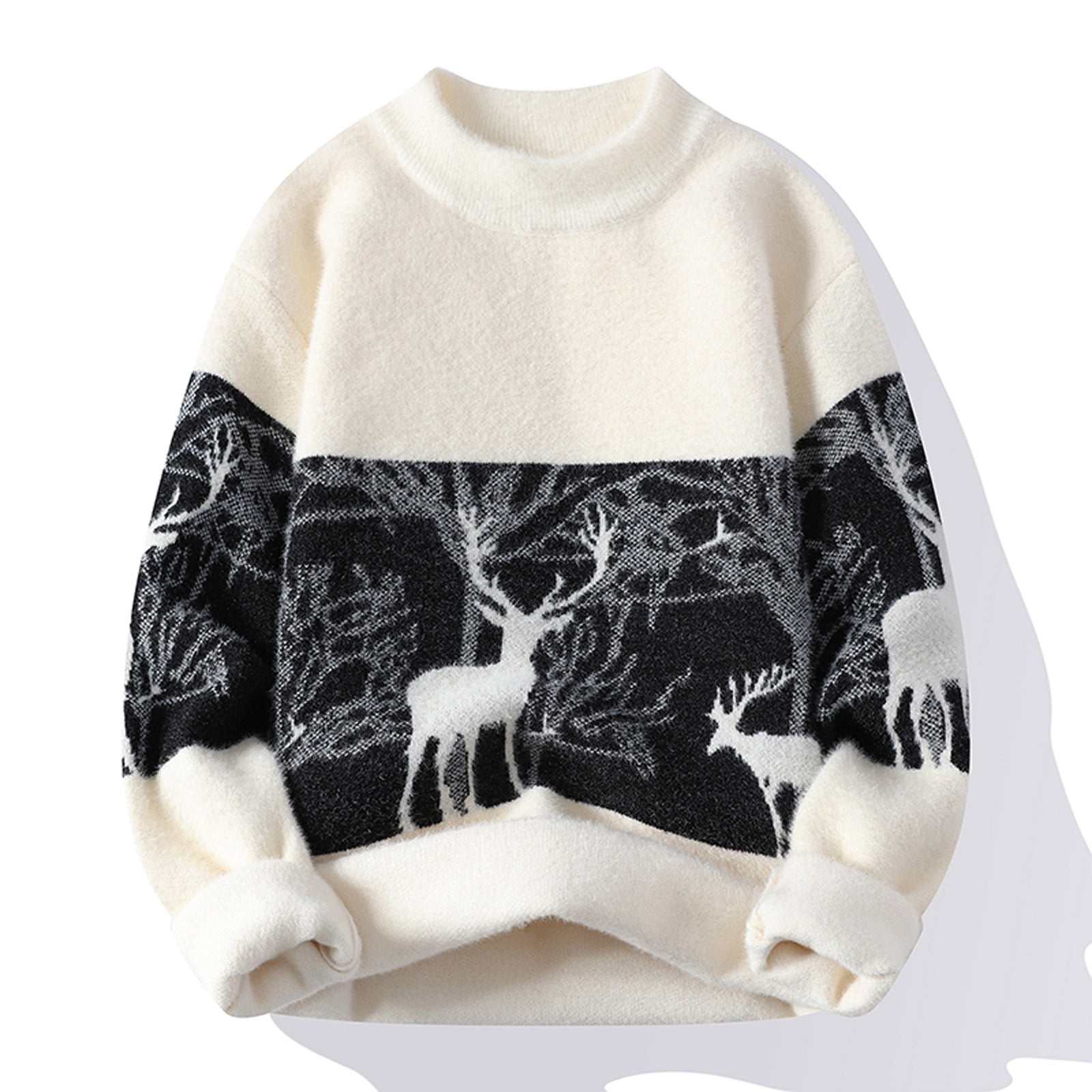 Click here for Egnmcr Mens Sweater Mens Fashion Casual Half High... prices