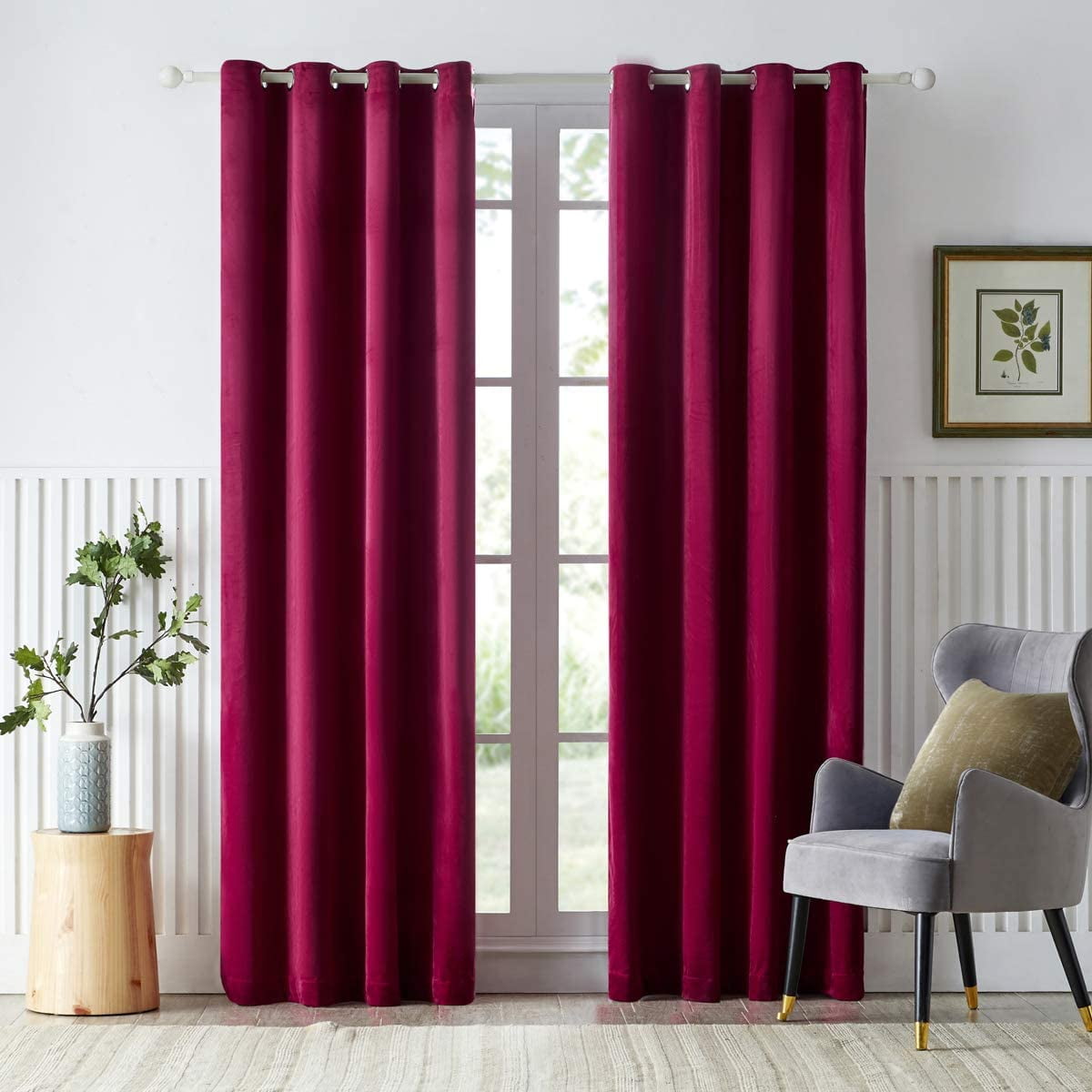 Red And Cream Curtains For Living Room | Baci Living Room