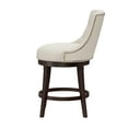 Hillsdale Furniture Halbrooke Wood Counter Height Swivel Stool Cream