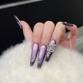 Derisen [Purple Jade] Advanced Sense Glass Cat's Eye Nail Art Pile ...