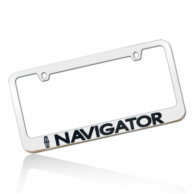 Lincoln Navigator Chrome Metal License Plate Frame - Walmart.com