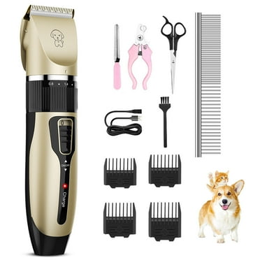 2 Pack Manual Pet Hair Trimmer with Extra Blades and Comb Grooming Dog ...