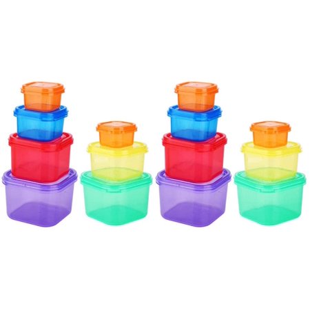 21 Day Portion Control Containers 14 PCS, Color Coded Labeled PP ...
