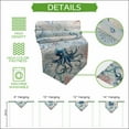 Coastal Octopus Table Runner Linen Burlap Table Runner 108 Inches Long ...