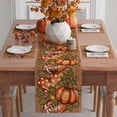 Fall Pumpkin Football Love Heart Wood Table Runner Table Decoration for ...
