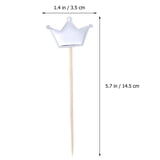 50pcs Crown Cake Picks Adorable Cupcake Topper Dessert Picks Creative ...