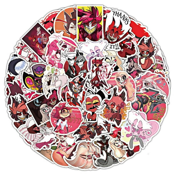 50 packs of Hazbin Hotel stickers for adults and kids laptops ...