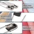 10 Pack 5 Inch Heavy Duty Stainless Steel Safety Pins, Extra Large ...