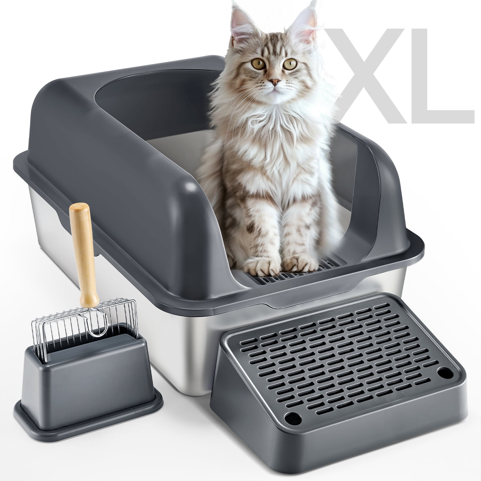 Click here for Vevor 6 In Deep Cat Litter Box Odor-Free Litter Bo... prices