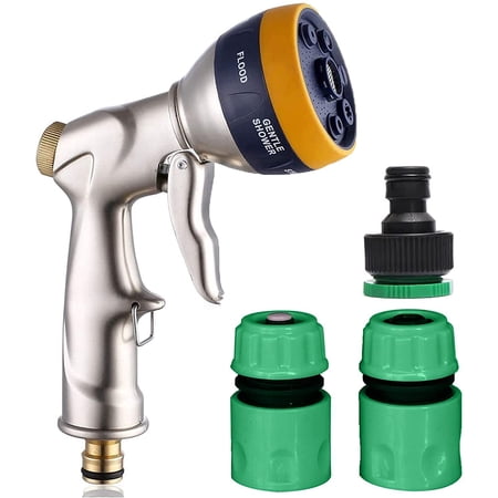High-performance garden nozzle, suitable for all standard garden hoses ...