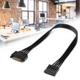 15Pin Male To Female Power Extension Cable HDD SSDs Power Supply Cable ...