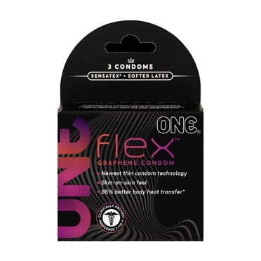 One Flex Ultra-Thin Condoms - Pack of 3 - Walmart Business Supplies
