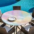 Colorful Ombre Round Tablecloth 45-54 Inch Round Fitted Table Cloth ...