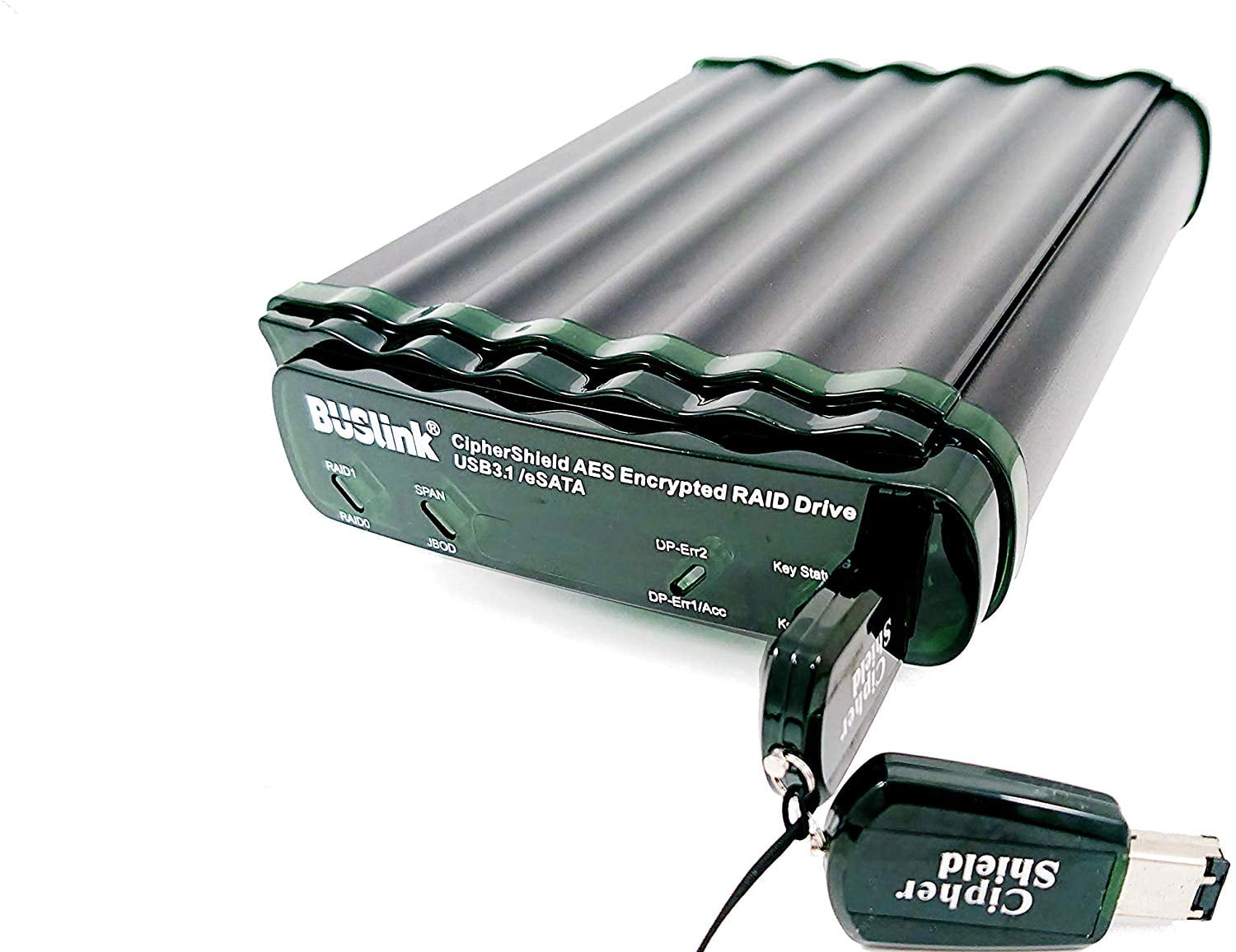 CipherShield FIPS 140-2 Level 2 HIPAA 256-bit AES USB 3.1 Gen 2/eSATA ...