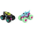 Monster Jam, 2-Pack Neon 1:64 Nitro Monster Trucks, Alien Invasion Vs ...
