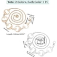 2Pcs 2 Colors Zinc Alloy Moon & Star Waist Chains Chain Belt for Women ...