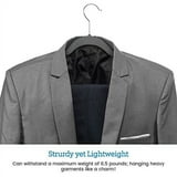 Zober Velvet Ultra Slim Non Slip Plastic Hangers, Heavy Duty, Covered ...