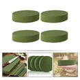BESTYASH 4Pcs Round Floral Mud Blocks Green Flower Arrangement Base ...