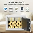 TNTANTS Electronic Digital Safe Box, 0.25 Cubic Feet Home Security Box ...